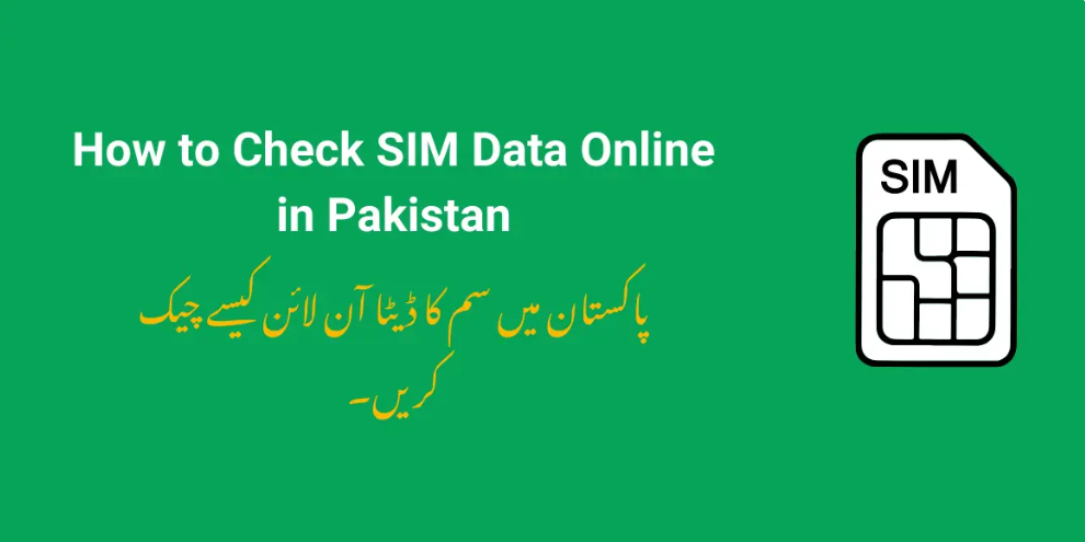 How to Check SIM Data Online in Pakistan - Paksimdata